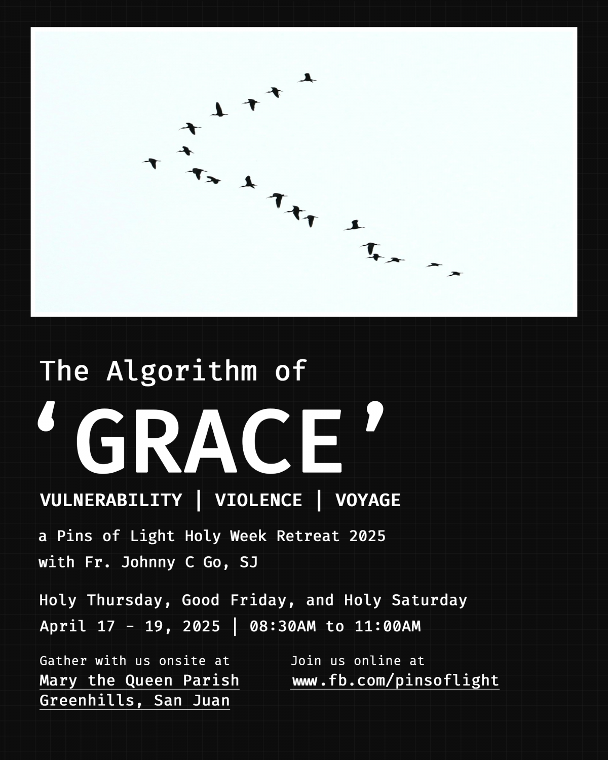 THE ALGORITHM OF GRACE – PINS OF LIGHT
